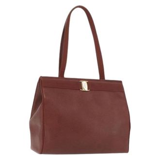 Ferragamo Sac cabas Pre-owned - Femme - Pre-owned - Brun - Taille: ONE Size