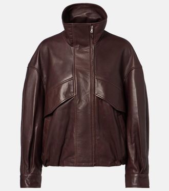 Nour Hammour Bomberjacke Roland aus Leder
