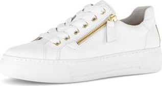 Gabor Baskets basses pour femme, largeur suppl&eacute;mentaire mod&eacute;r&eacute;e (G), Blanc Platino 51, 38.5 EU