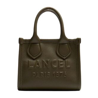 Lancel Femme, Sacs, Vert, Taille: ONE Size Mini Cabas Zip Tote