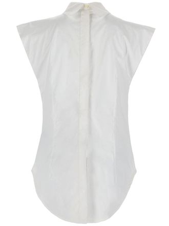 Jean Paul Gaultier Sleeveless Cotton Tank Top - White