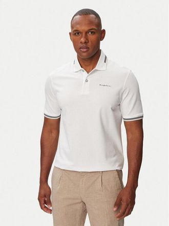 Bugatti Poloshirt 8150-15031E Wei&szlig; Regular Fit