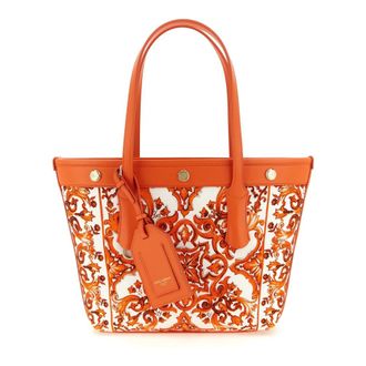 Dolce & Gabbana Atene Shopping Bag - - Bags - Damen - Orange - ONE SIZE