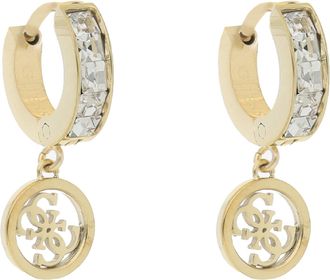 Guess Ohrringe Guess Huggie Me JUBE03 147JW Gelb vergoldet