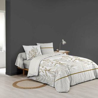 Douceur d'Int&eacute;rieur Parure de lit 6 pi&egrave;ces RAONI - 260 x 240 cm - 100% coton - 42 fils/cm&sup2;