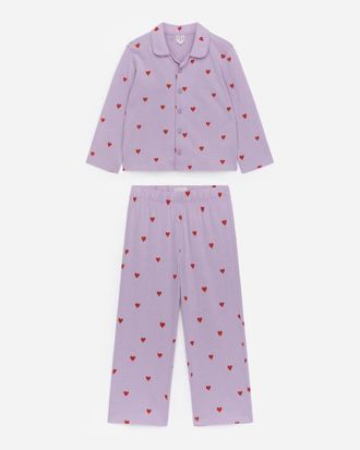 Arket Pyjama Aus Baumwolle -Lila
