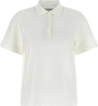 Burberry Femme, Tops, Blanc, Taille: 42 FR Polo Chemises