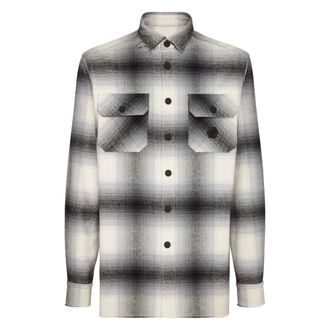 Philipp Plein Homme, Chemises, Multicolore, Taille: 2XL Plaid Overshirt Signature