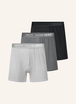 SKIMS Skims 3er-Pack Boxershorts Skims Stretch grau