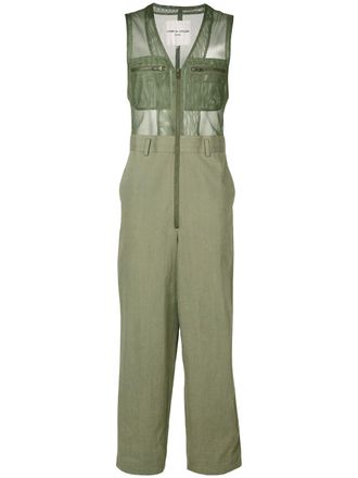 Comme Des Garçons zipped jumpsuit - Vert