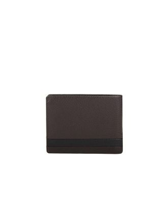 Momo Design Mens Wallet Coffee-Black Polyurethane Bags - Coffee/black