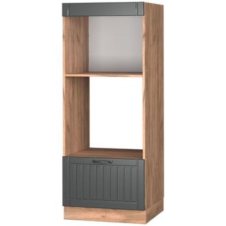 Vicco Mikrowellenschrank Fame-Line, Dunkelgrau, 60 cm, Vicco