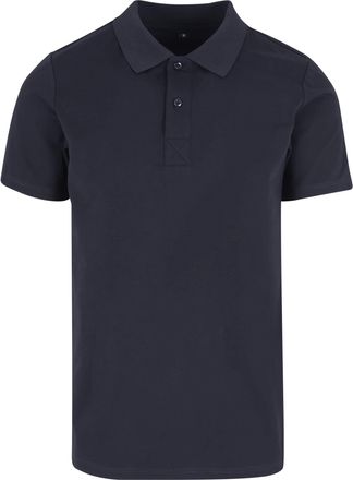 Build Your Brand Mens BY363-Sorona Polo Tee T-Shirt, Navy, 3XL