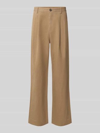 Paul Smith Relaxed Fit Bundfaltenhose aus Baumwoll-Leinen-Mix