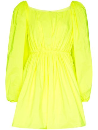 Valentino Garavani Minikleid mit Puffärmeln - Gelb