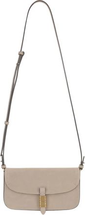 Pinko Pinko, Femme, Sacs, Beige, Taille: ONE Size Sac bandouli&egrave;re en cuir Saddle