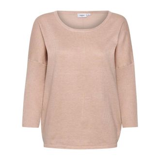 Saint Tropez R-Neck Pullover Ash Rose Melange - Femme - Pulls - Rose - Taille: 46 FR