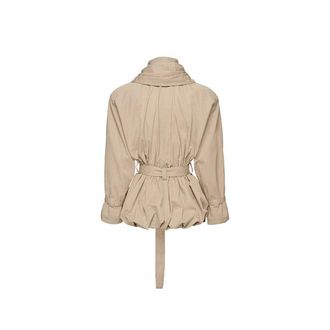 Magda Butrym Veste avec ceinture en coton m&eacute;lang&eacute;