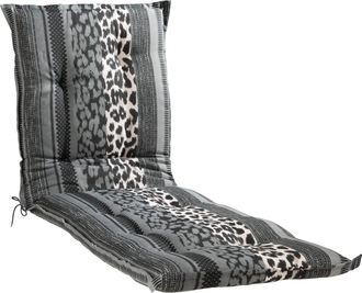 Go-De Liegenauflage - Schwarz - Grau - Wei&szlig; - Hochlehner - mit Stehsaum