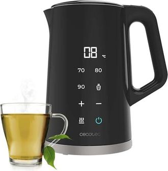 Cecotec Wasserkocher - 1,7L - Thermosense 800 Neo. 2200W Leistung, digitale Anzeige, Keep Warm-Funktion, Edelstahl-Innenraum, Cool-Touch und Temperaturregulie