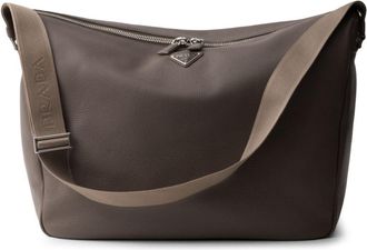 Prada Schultertasche aus Leder - Grau