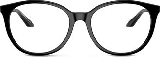 A|X Armani Exchange Brille mit Logo-Schild - Schwarz
