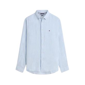 Tommy Hilfiger Homme, Chemises, Bleu, Taille: 2XL Chemise Pure Lin Lav&eacute;
