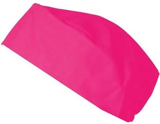 Ibex Ibex Lot de 5 chapeaux de restauration professionnels en polycoton pour chefs, cuisiniers, boulangers, hommes et femmes, rose vif, Taille unique