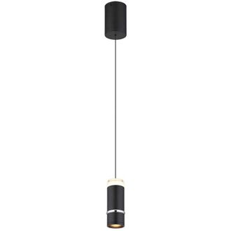 Globo Lighting Lampe de salle &agrave; manger suspension lampe suspendue led m&eacute;tal noir r&eacute;glable en hauteur