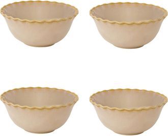 Easy Life Set de 4 bols en porcelaine Ø 16 cm ONDE SAND