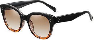 Generic Lunettes de soleil oeil de chat à large monture à large bord, lunettes de vacances en plein air pour hommes et femmes (couleur : B, taille : moyen) 20