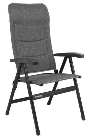Westfield Faltstuhl Traveller Vintage Klappstuhl grau/schwarz faltbar Alu bis 140 kg Campingstuhl
