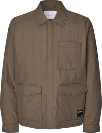 Sams&oslash;e & Sams&oslash;e Homme, Vestes, Brun, Taille: XL Sagavin Chemise Veste