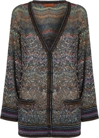 Missoni Femme, Pulls, Multicolore, Taille: 38 FR Cardigan Caperdoni