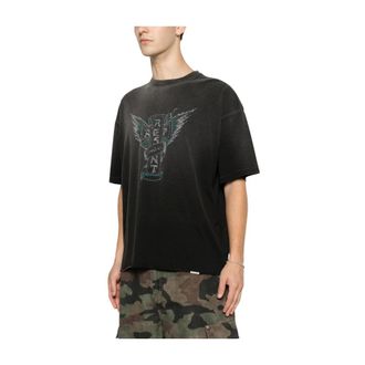 Represent Represent, Homme, Tops, Noir, Taille: XL T-shirt ras du cou graphique