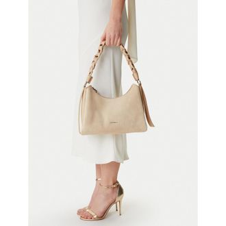 Coccinelle Handtasche Coccinelle P6P Boheme Suede Bimaterial E1 P6P 13 03 01 Beige