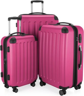 HAUPTSTADTKOFFER Unisex Spree Gepäck- Koffer-Set, Magenta, Set
