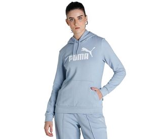 Puma Damen ESS Logo Hoodie FL (S) Sweatshirt, Blaue Wäsche, S