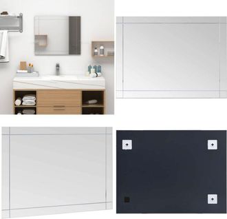 vidaXL Vidaxl - Wandspiegel 60x50 cm Glas - Wandspiegel - Dekorationsartikel - Wohnzimmerdeko - Badspiegel - Glaswandspiegel - Home & Living