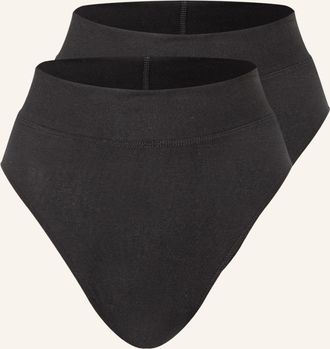 CALIDA Calida 2er-Pack Taillenslips Elastic schwarz