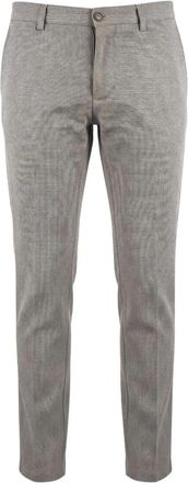 Trussardi Hose mit Mikromuster und geradem Bein - - Trousers - Herren - Braun - XS