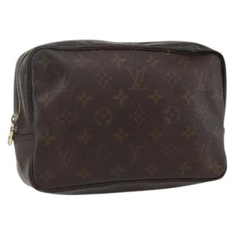 Louis Vuitton Pochette en toile Pre-owned - Femme - Pre-owned - Brun - Taille: ONE Size
