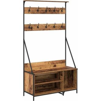 vidaXL Kleiderst&auml;nder Altholz 100 x 41 x 184 cm Holzwerkstoff vidaXL