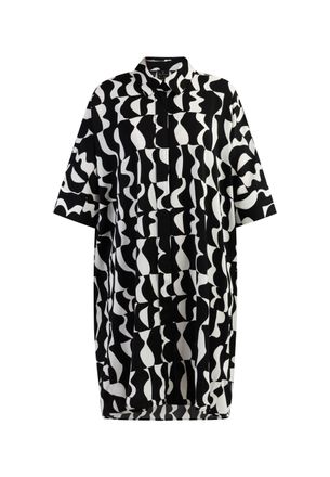 Dreimaster Dreimaster Hemdkleid Damen schwarz weiss