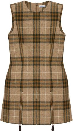 Burberry Kariertes Minikleid - Nude