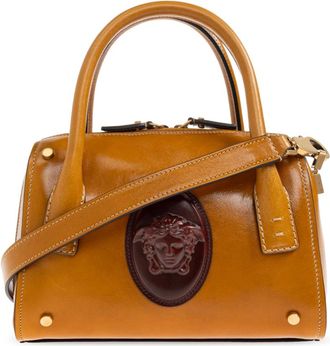 Versace Femme, Sacs, Brun, Taille: ONE Size Sac Boston Petit et Spacieux en Cuir