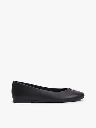 Tommy Hilfiger Ballerines en cuir &agrave; plaque monogramme TH