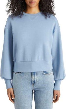 Scotch & Soda Modal Fitted Sweatshirt Maillot de surv&ecirc;tement, Bleu Mystique, M Femme