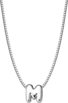 Glanzst&uuml;cke M&uuml;nchen Halskette - Sterling Silber Halskette Buchstabe M - Gr. unisize - in Silber - f&uuml;r Damen