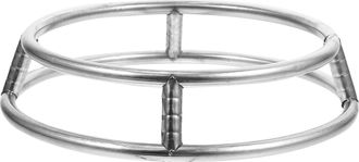 Angoily Wok Ring Rack Edelstahl Doppelschicht Wok Topf Stand Hitzedichter Runde Pot Rack Kochgeschirrer Zubehör für Hausküche 26Cm